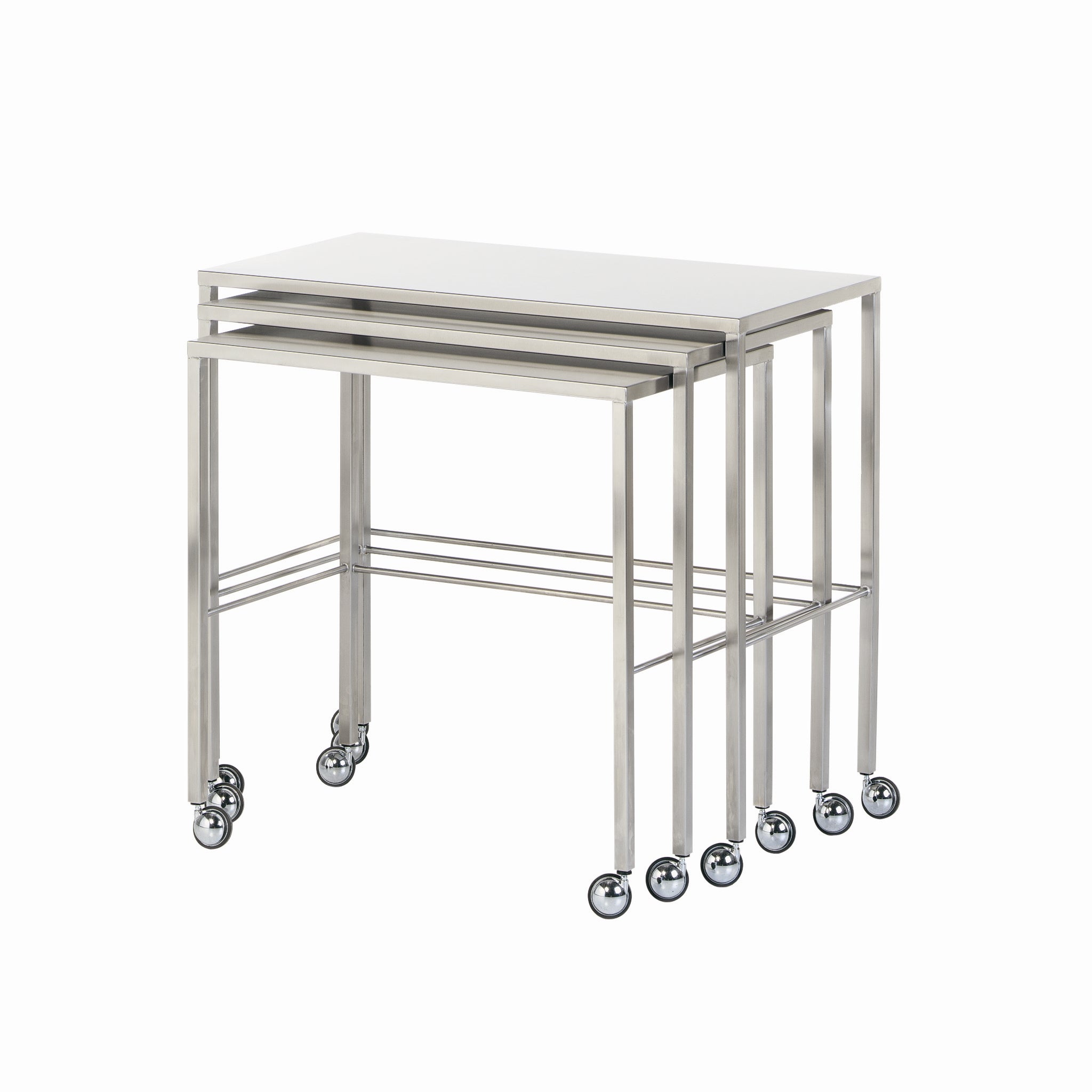 NEST OF THREE INSTRUMENT TABLES